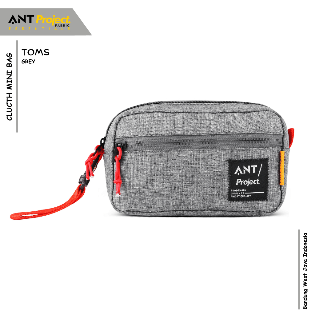 Jual ANT PROJECT - Pouch Terbaru Grey | Shopee Indonesia
