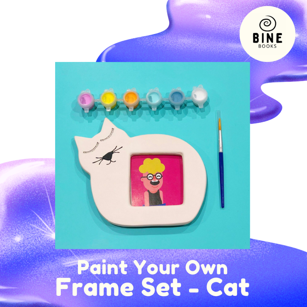 Jual [BINE] DIY paint your own CAT picture frame melukis bingkai foto ...