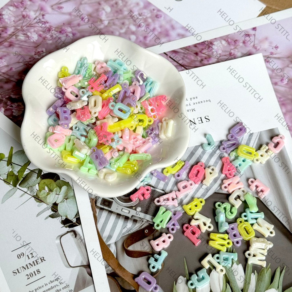 Jual 15 gr Manik-manik PASTEL Kilap - CHARM HURUF GANTUNG | Shopee ...