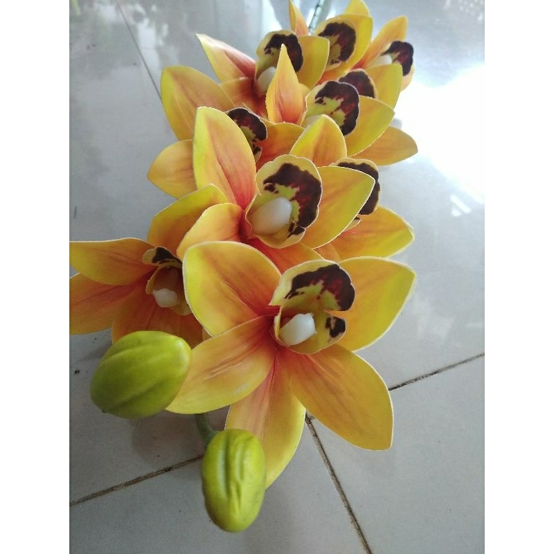 Jual ANGGREK LATEX SYMBIDIUM 10KTM(3.5)/ANGGREK HIAS DEKOR/BUNGA LATEX ...