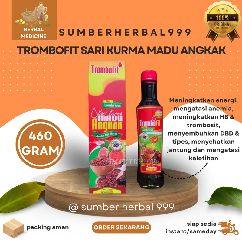Jual Trombofit Sari Kurma Madu Angkak (460gr) | Shopee Indonesia