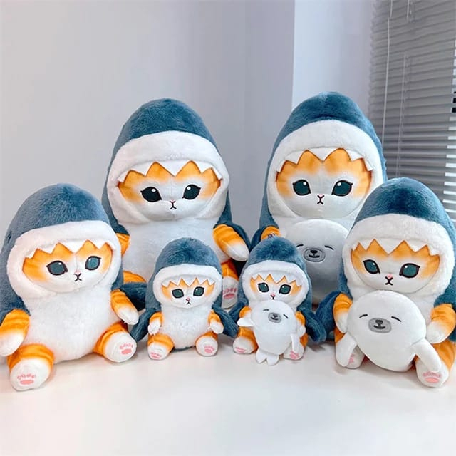 Jual 25CM Boneka kucing custom shark hiu high quality bahan plush super ...