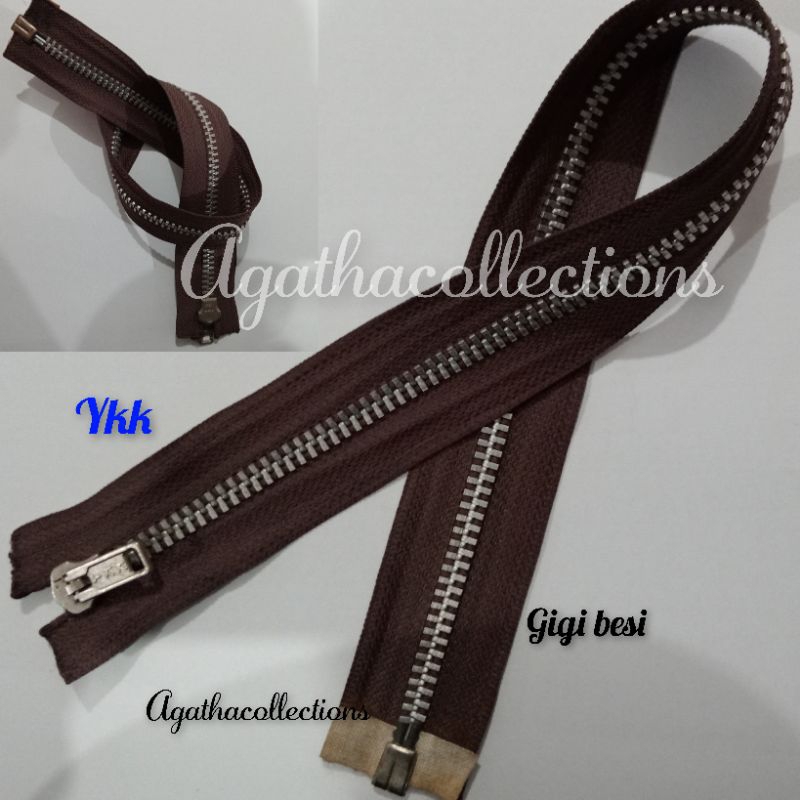 Jual RIT JAKET YKK ALUMUNIUM / RESLETING JAKET/ ZIPPER BESI 40CM,45CM,50CM,55CM,75CM,80CM PER ...