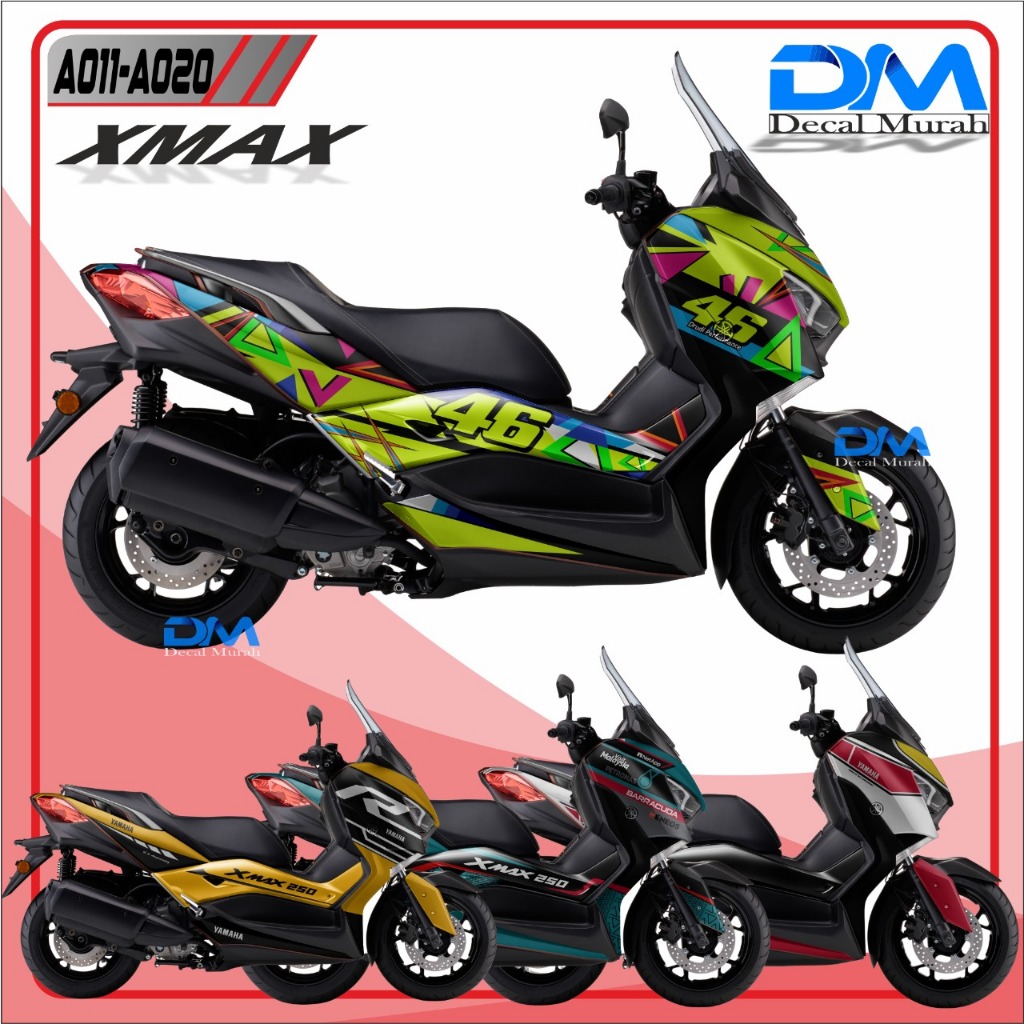 Jual Decal Stiker Xmax New/Xmax old Full Body A011-A020 Decal Xmx Full ...