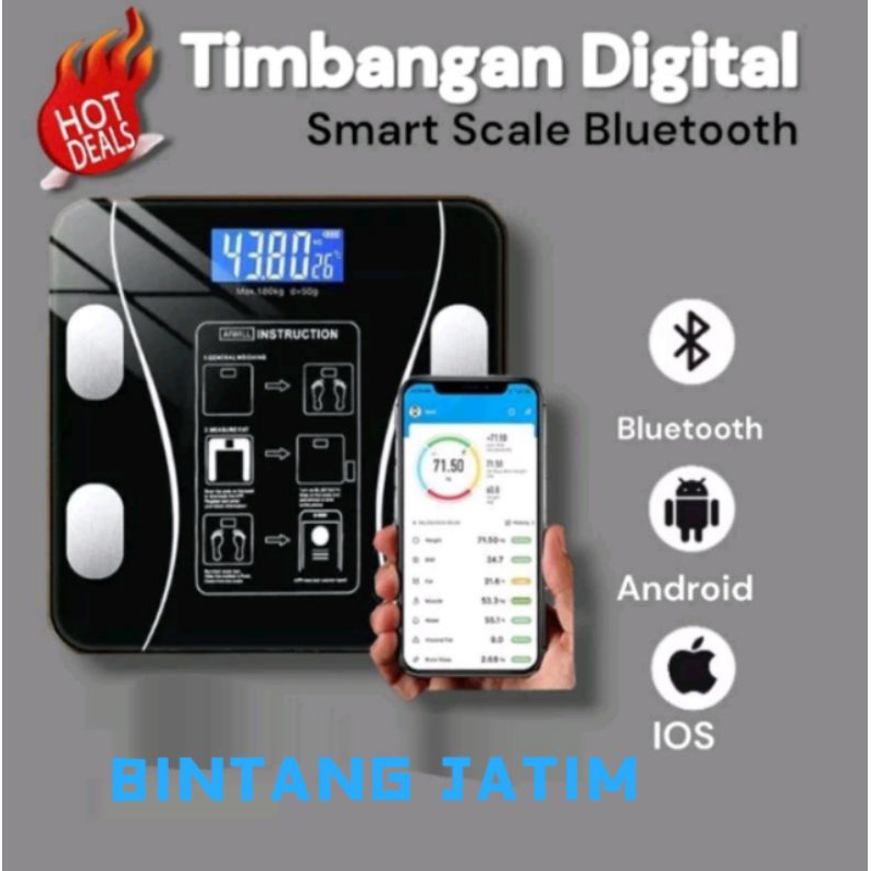 Jual Timbangan Digital Timbangan Badan Fat Monitor Digital Scale ...