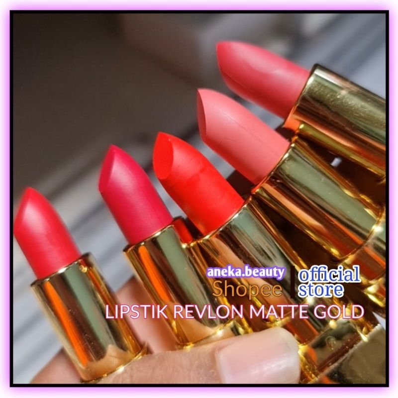 Jual MATTE LIPSTIK REVLON GOLD | Shopee Indonesia
