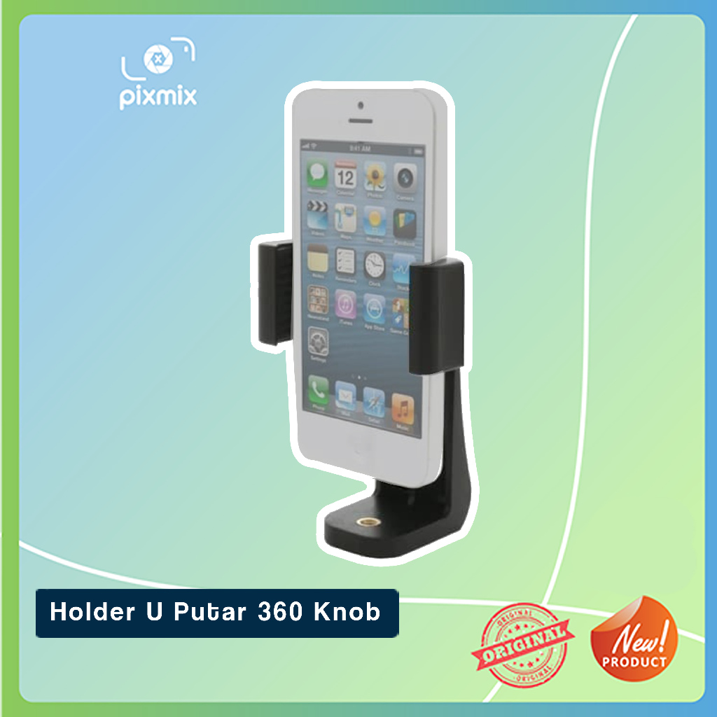 Jual Holder U Putar 360 Knob | Holder HP Vertikal Berdiri | Shopee ...