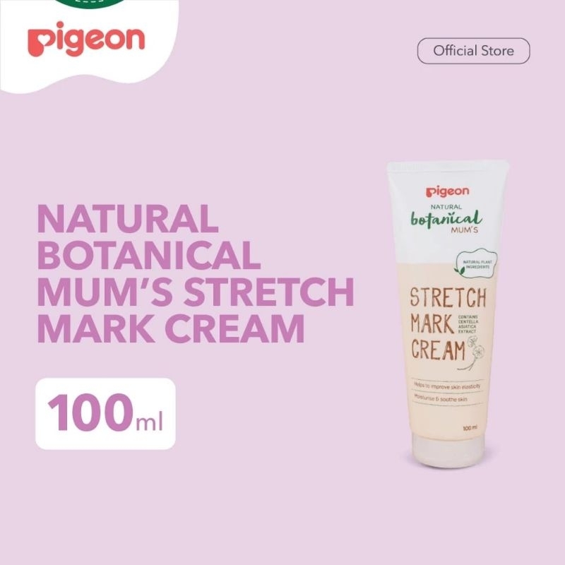 Jual pigeon natural botanical mum's STRETCH MARK CREAM 100ml | Shopee ...