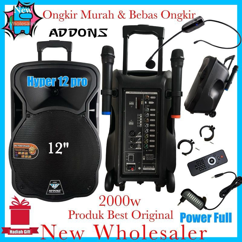 Jual Speaker Aktif Wireless 12 inch aiwa Portable Sound karaoke Mega ...