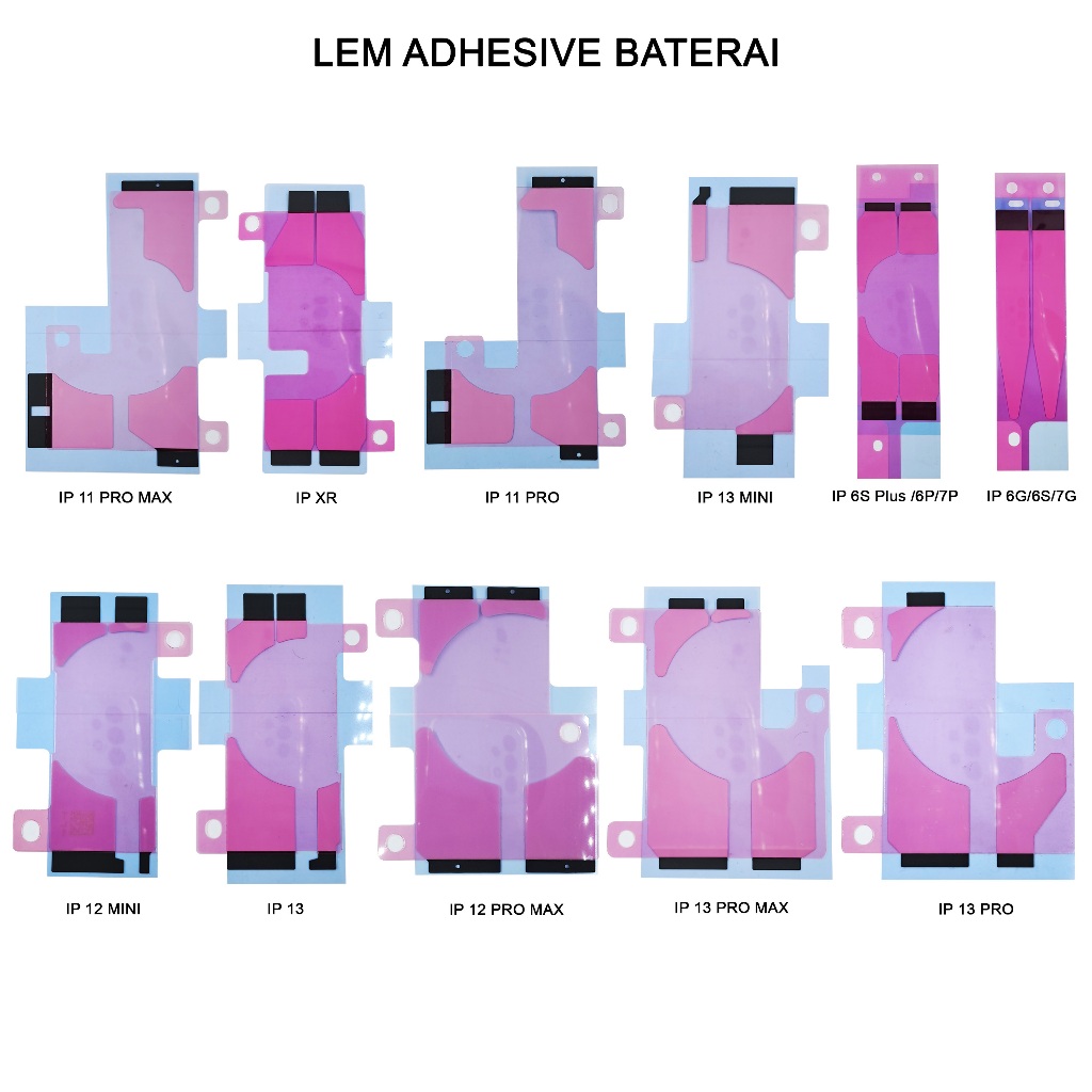 Jual Lem Baterai Sticker Adhesive Lem Glue Baterai IP 6G/6S/7G/XR/X/11/ ...