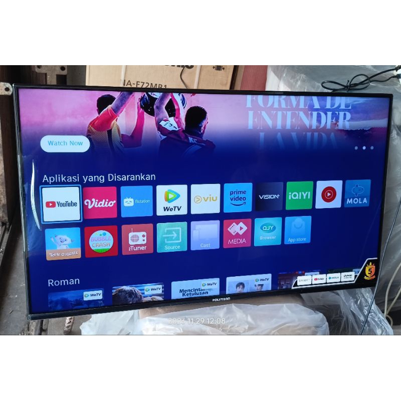 Jual led smart tv polytron 40 inci digital wifi youtube mola tv browser ...