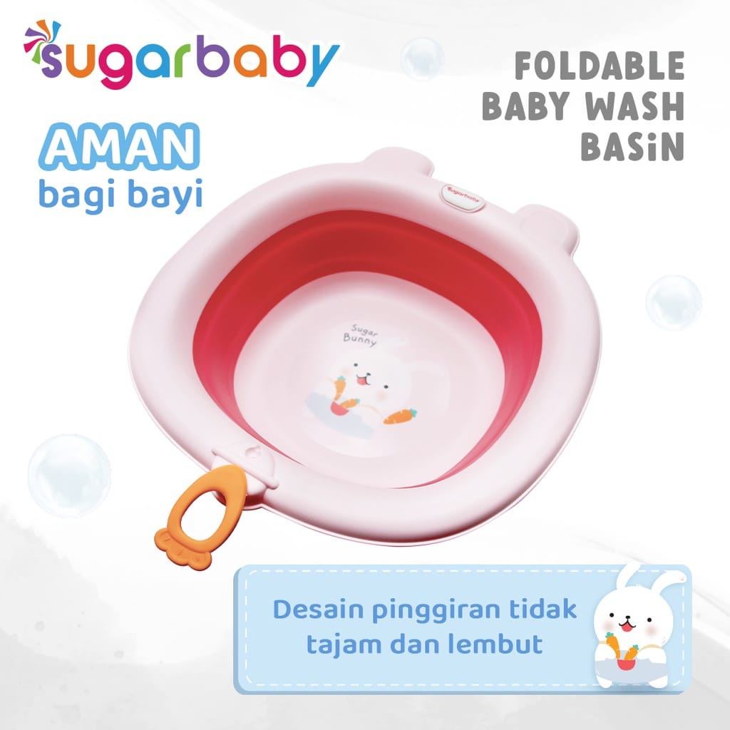 Jual SUGAR BABY Foldable Baby Wash Basin / Baskom Lipat Bayi | Shopee ...