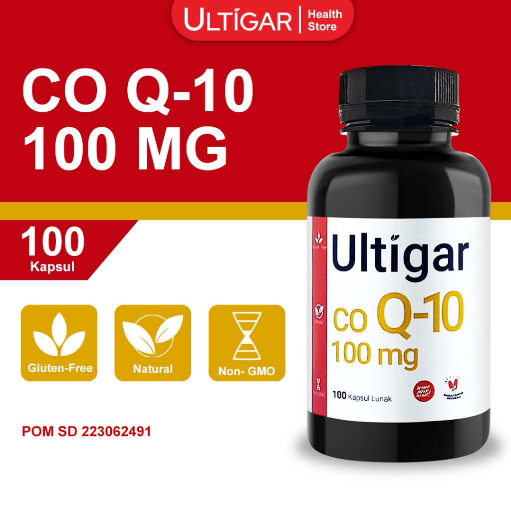 Jual ULTIGAR CO Q-10 100 mg - ISI 100 KAPSUL LUNAK - MEMBANTU MEMELIHARA KESEHATAN | Shopee ...