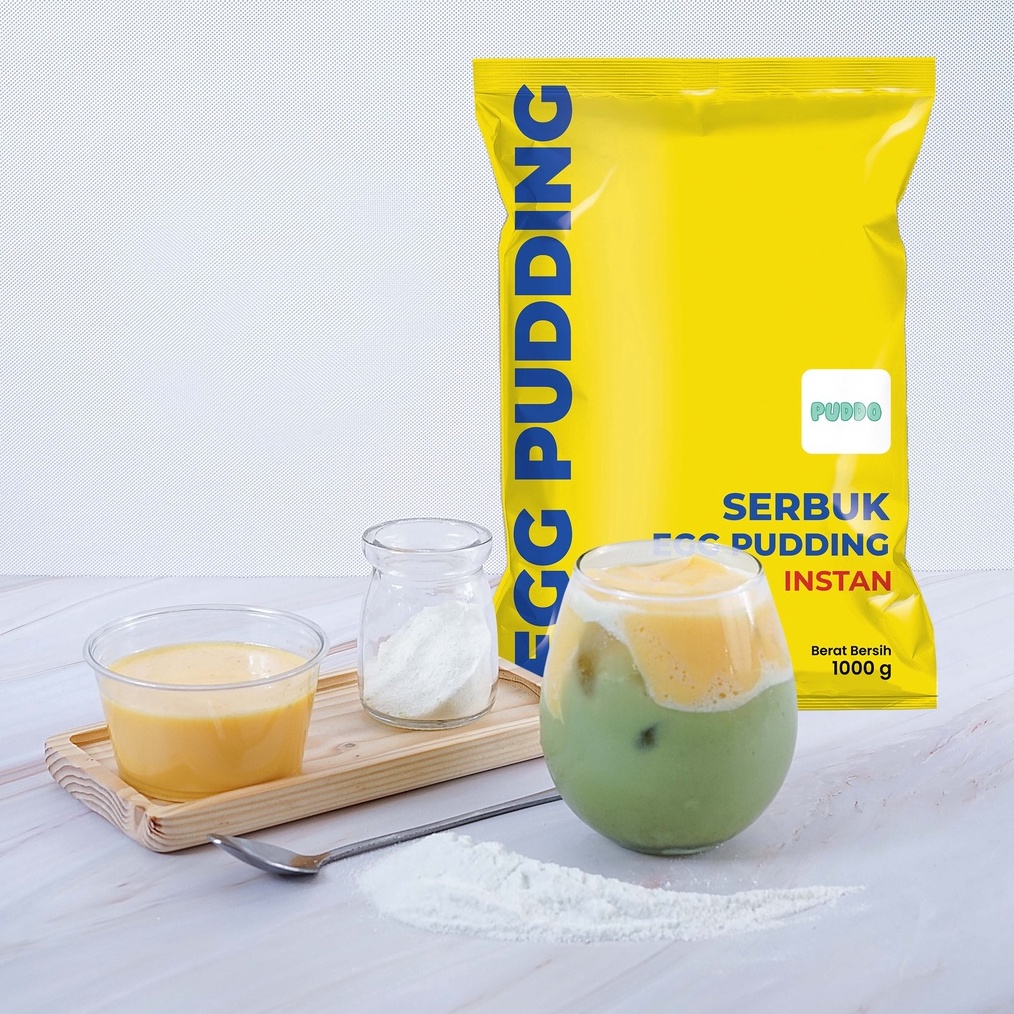 Jual 1212 Campuran Minuman Bubuk Egg Pudding Premium 1Kg Topping ...