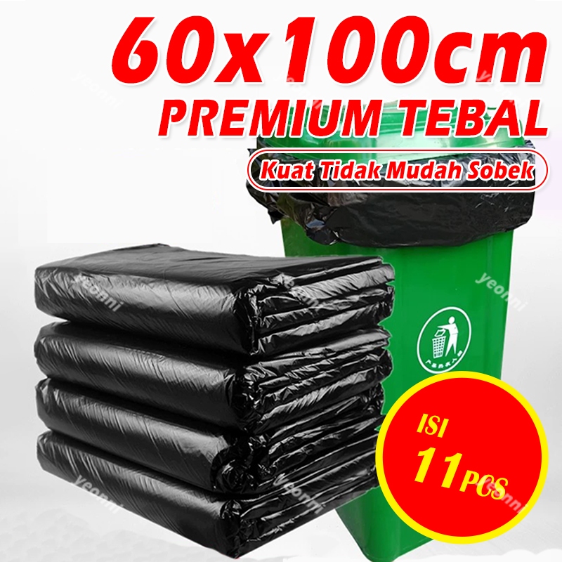 Jual Kantong Plastik Sampah / Kantong Sampah LDPE / Trash Bag 60X100CM Hitam Tebal Premium dan ...