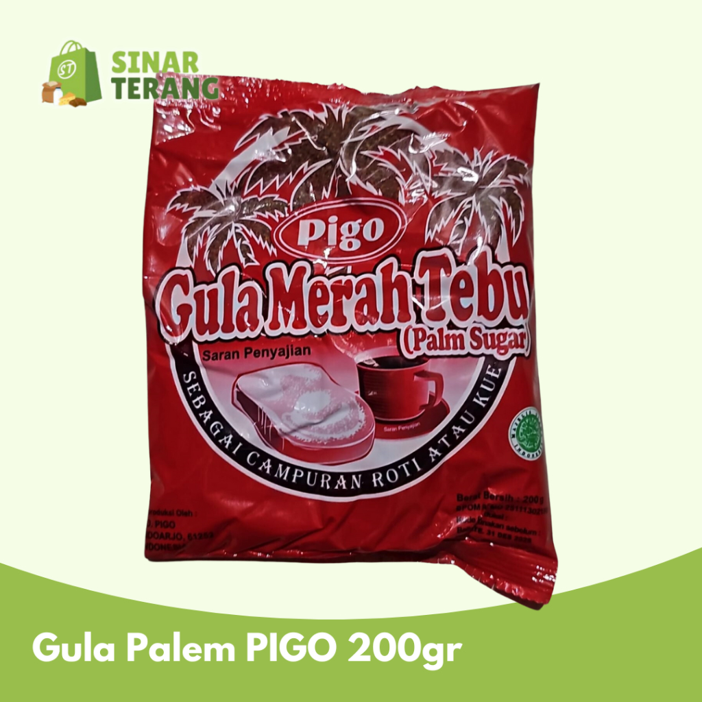 Jual Gula Palem merk PIGO / Palm Sugar aren/ Palm suiker PIGO 200 gram ...