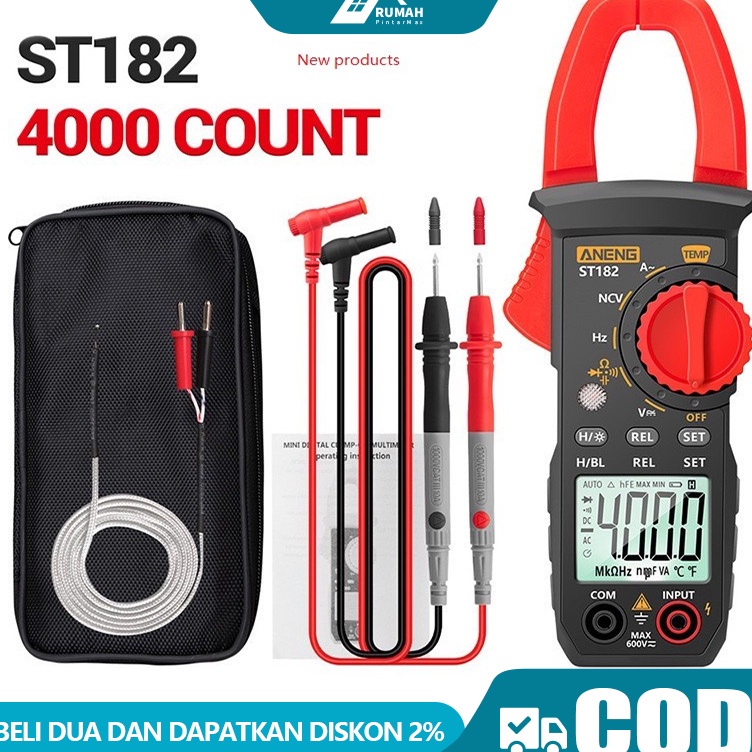 Jual Now Taffware ANENG ST181 Digital Clamp Multimeter Tang Ampere ...