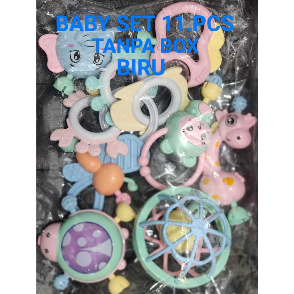 Jual 11in1 Babyset Mainan Shake Teether Kids Toys Perkembangan Anak ...