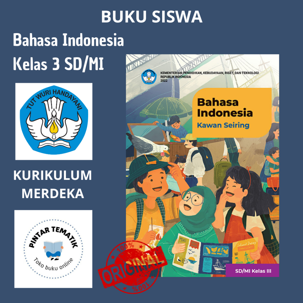 Jual Buku Bahasa Indonesia Kelas 3 SD Kurikulum Merdeka | Shopee Indonesia