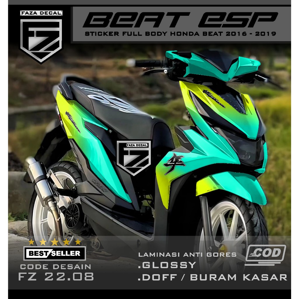 Jual (COD) Decal Stiker Beat Fi Esp 2017 2019 Full Body Gradasi ...