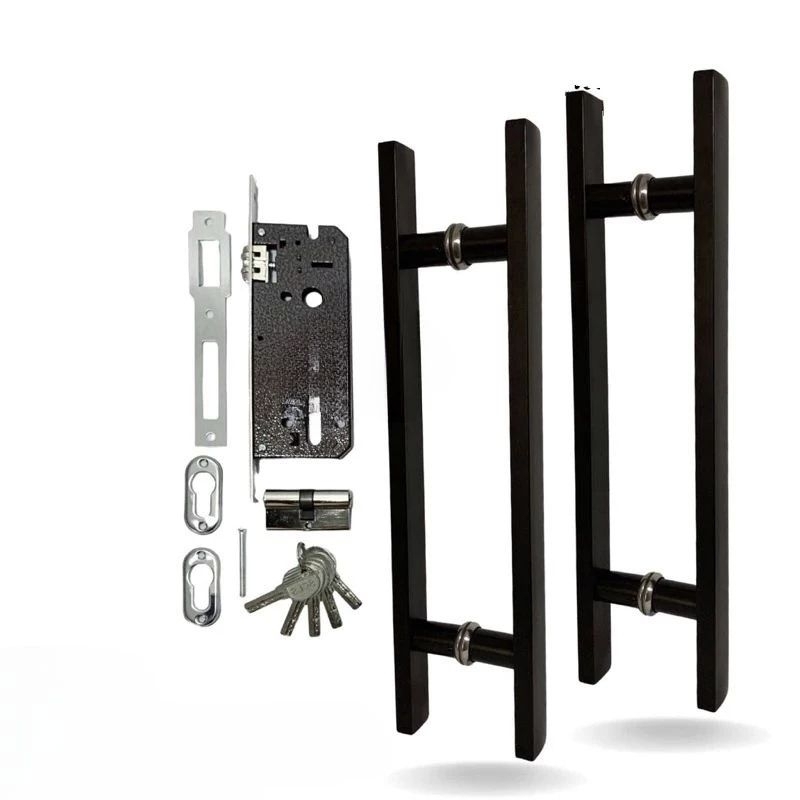 Jual 4pcs Handle Pintu Set Kunci Baut Tembus || Pintu Kaca Dimensi 20× ...