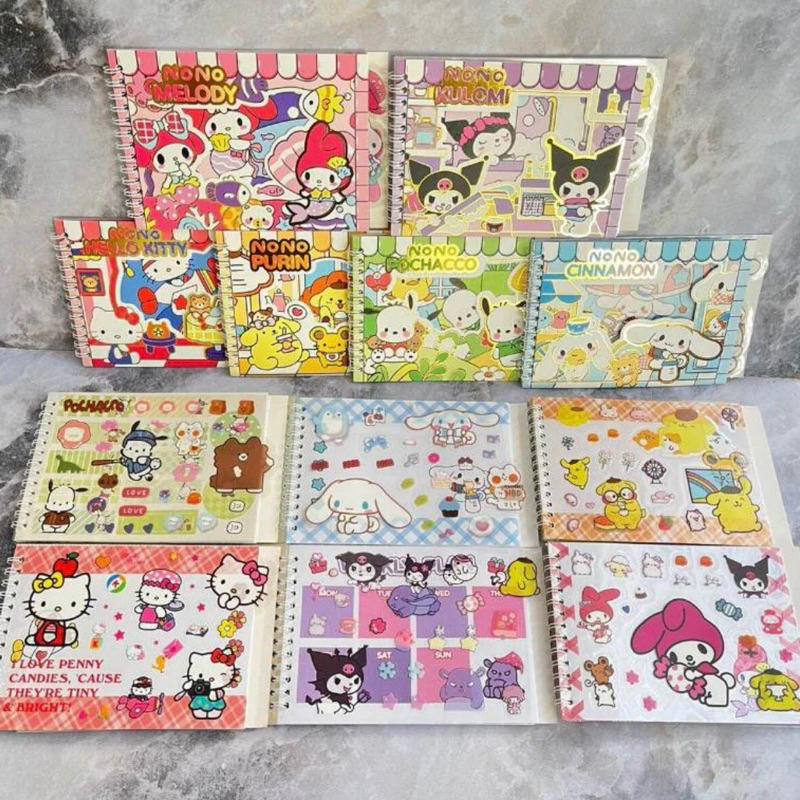 Jual ( KKM ) Sticker Buku Binder Spiral Karakter Sanrio Cinnamorol ...