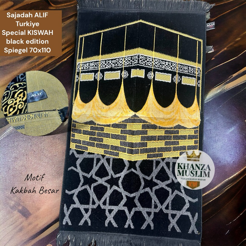 Jual SAJADAH TURKIYE KISWAH ALIF BLUDRU LEBAR DESIGN KISWAH | Shopee ...