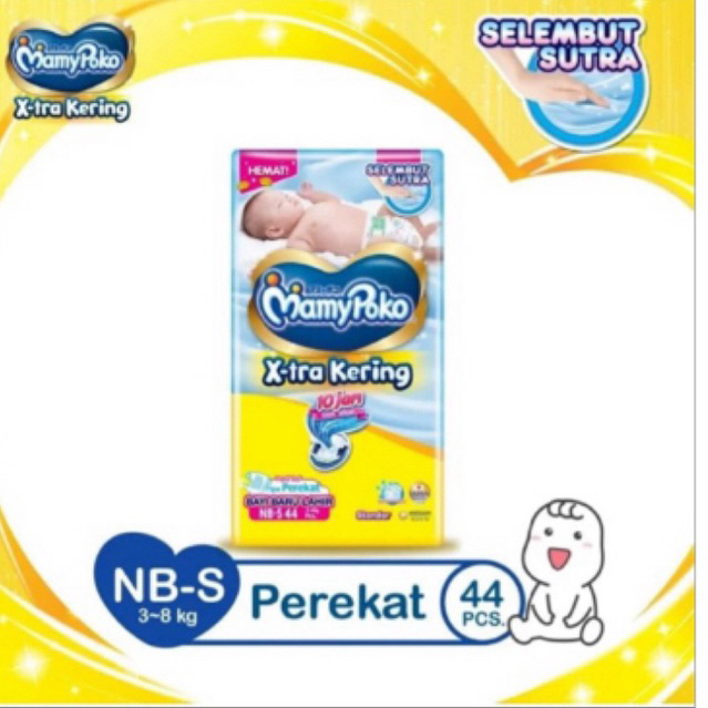 Jual Mamypoko xtra kering perekat NB-S 44 | Shopee Indonesia