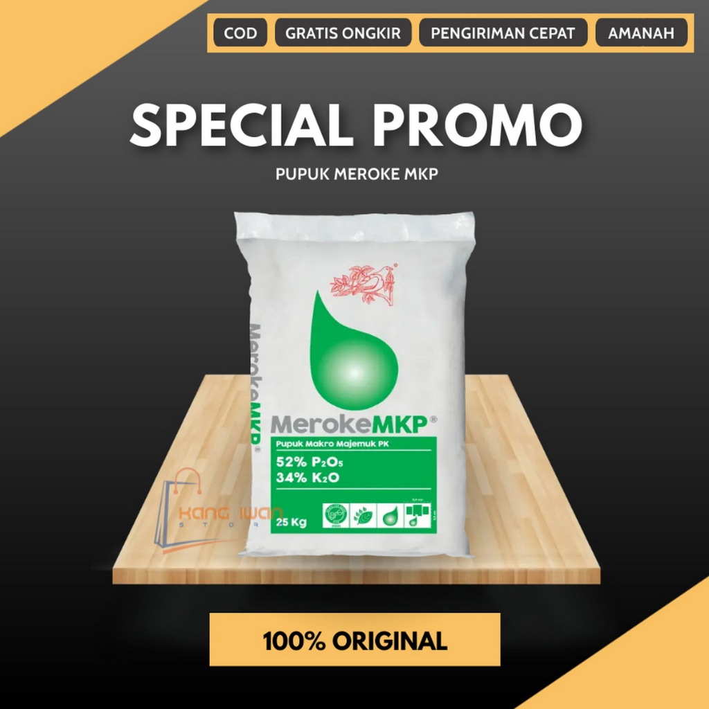Jual Termurah Meroke MKP Pupuk Makro Majemuk Kalium Phosphate Kemasan ...