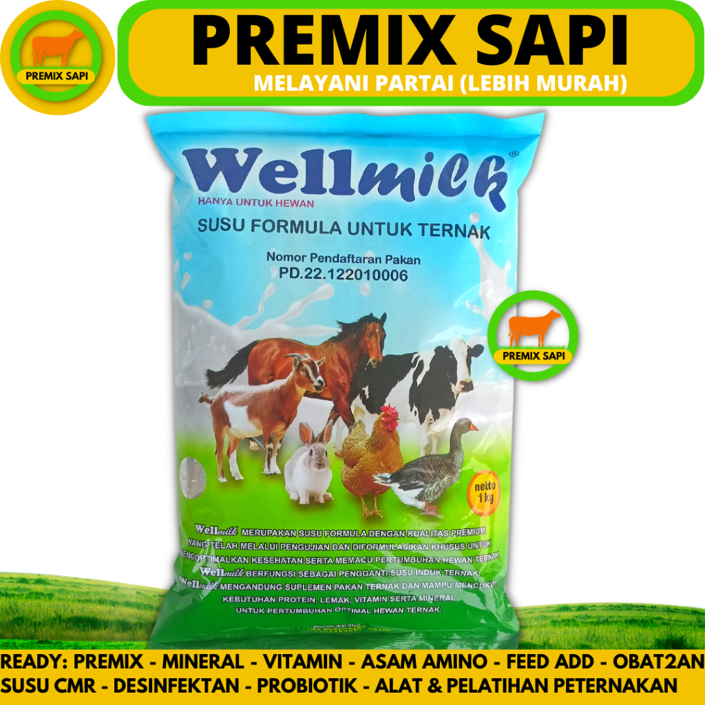 Jual WELLMILK SUSU TERNAK KAMBING 1 KG - Susu Anak Sapi Kambing Hewan ...
