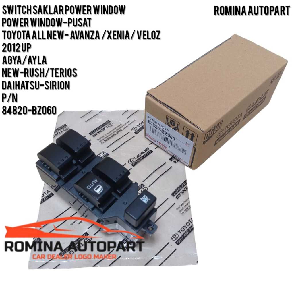 Jual SWITCH SAKLAR POWER WINDOW PUSAT ALL NEW AVAZA XENIA VELOZ RUSH ...