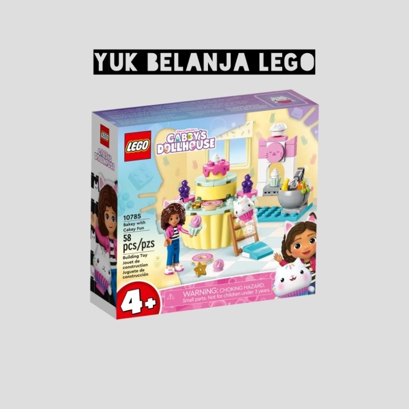 Jual LEGO Gabby's Dollhouse 10785 Bakey with Cakey Fun (58 Pieces ...