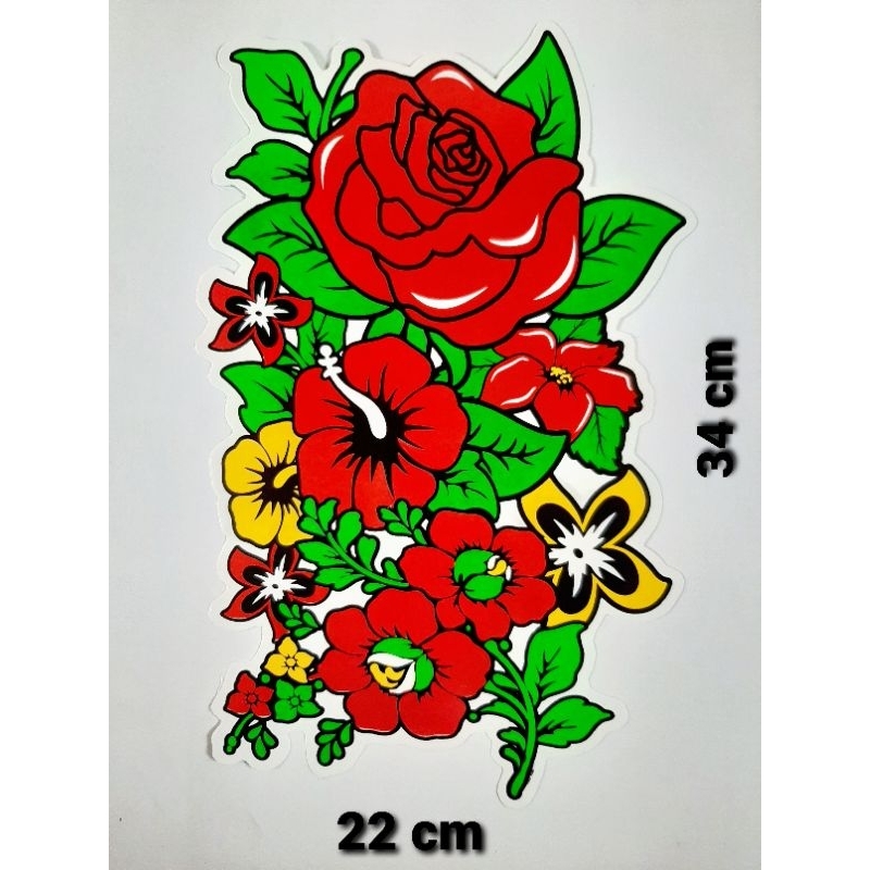 Jual STIKER GRAFTAC BUNGA MAWAR UKURAN BESAR | Shopee Indonesia