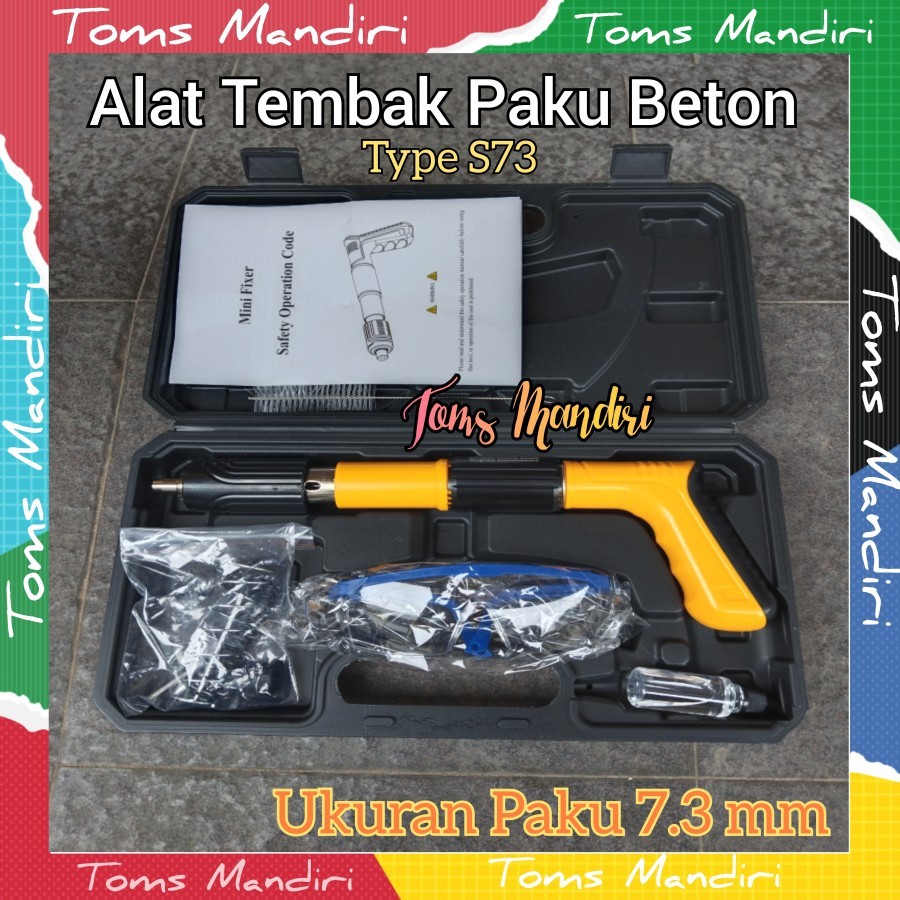 Jual Gun Ramset / Alat Tembak Paku Beton Type S73 Ukuran Paku 7.3mm ...