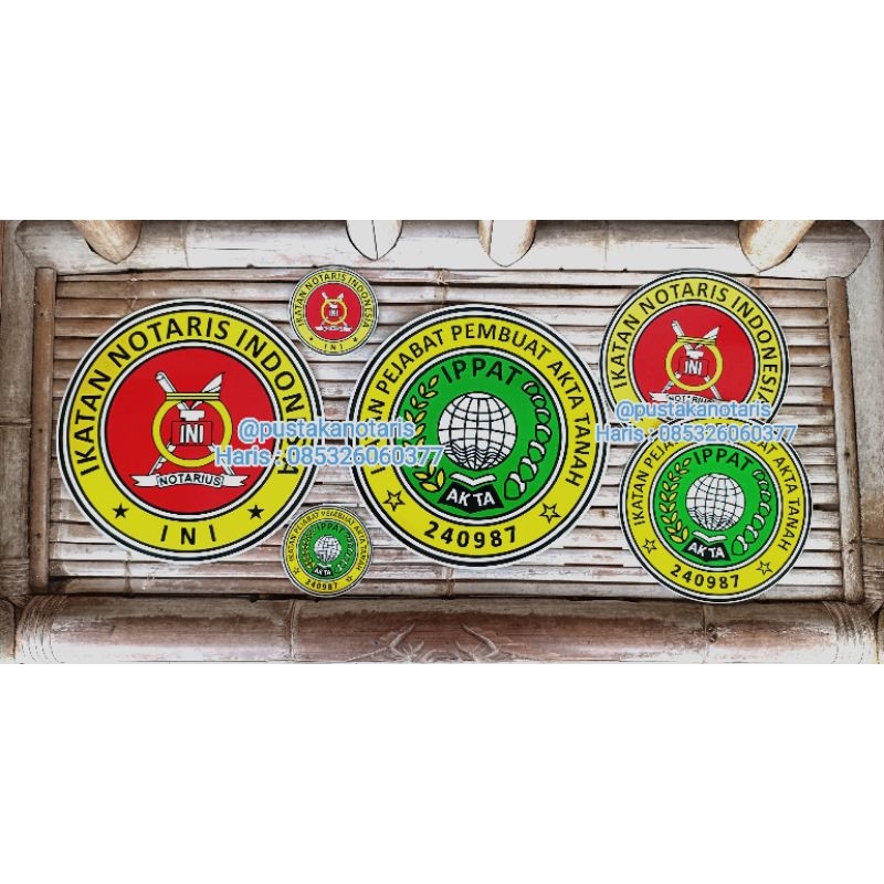 Jual Sticker Logo Notaris - PPAT aneka ukuran | Shopee Indonesia