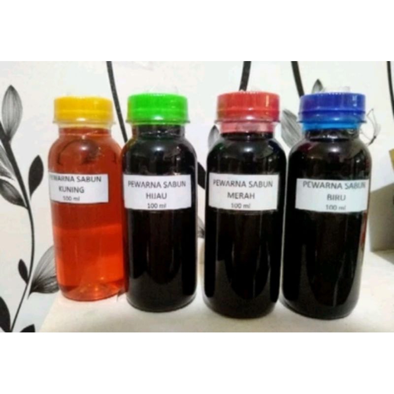 Jual Pewarna sabun water base 100ml berbahan alami food coloring ...