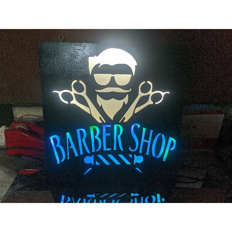 Jual Lampu pangkas rambut | Lampu BarberShop | Lampu iklan | Papan ...
