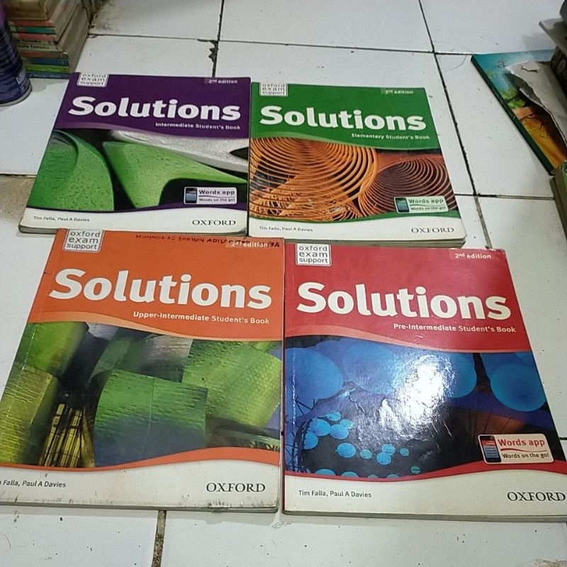 Jual CABUTAN SOLUTIONS 2nd EDITION INTERMEDIATE . ELEMENTARY. PRE ...