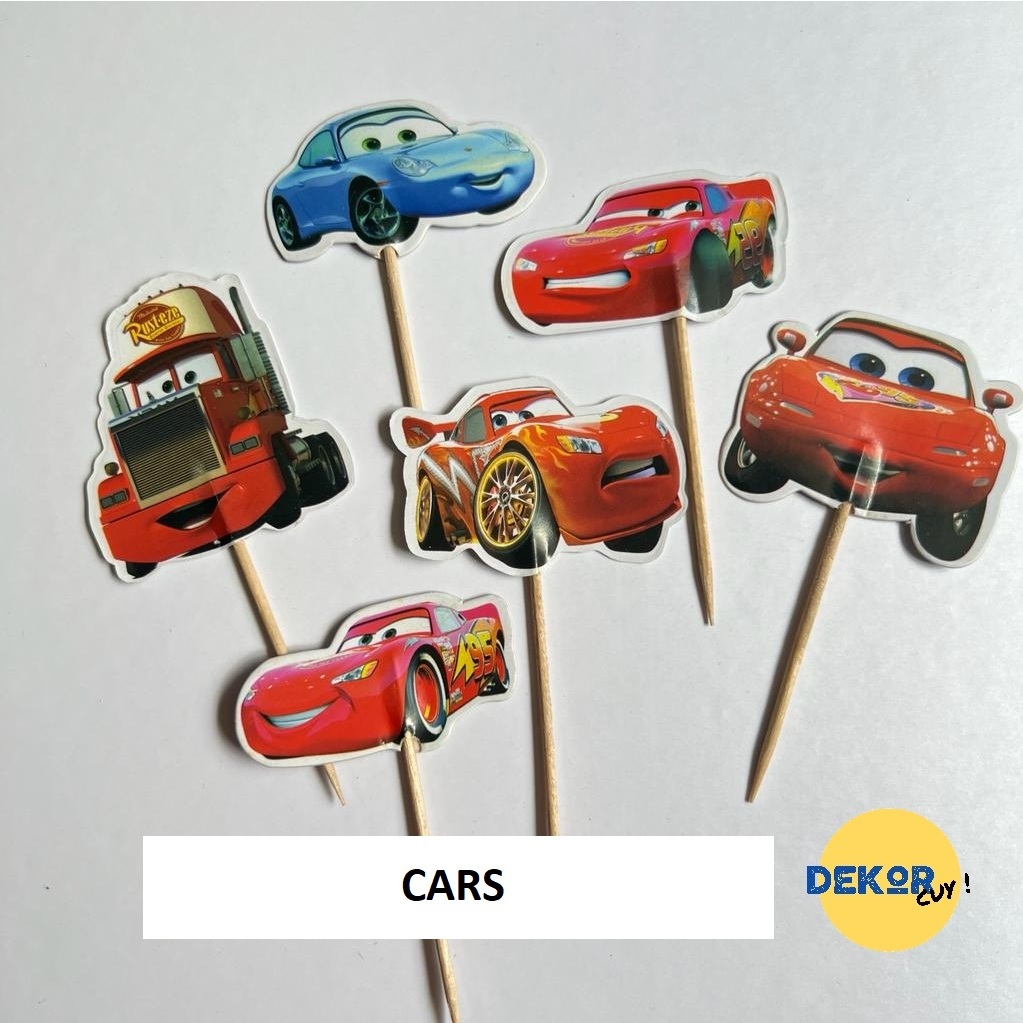 Jual CAKE TOPPER KERTAS MINI CHARACTER cake topper happy birthday ...
