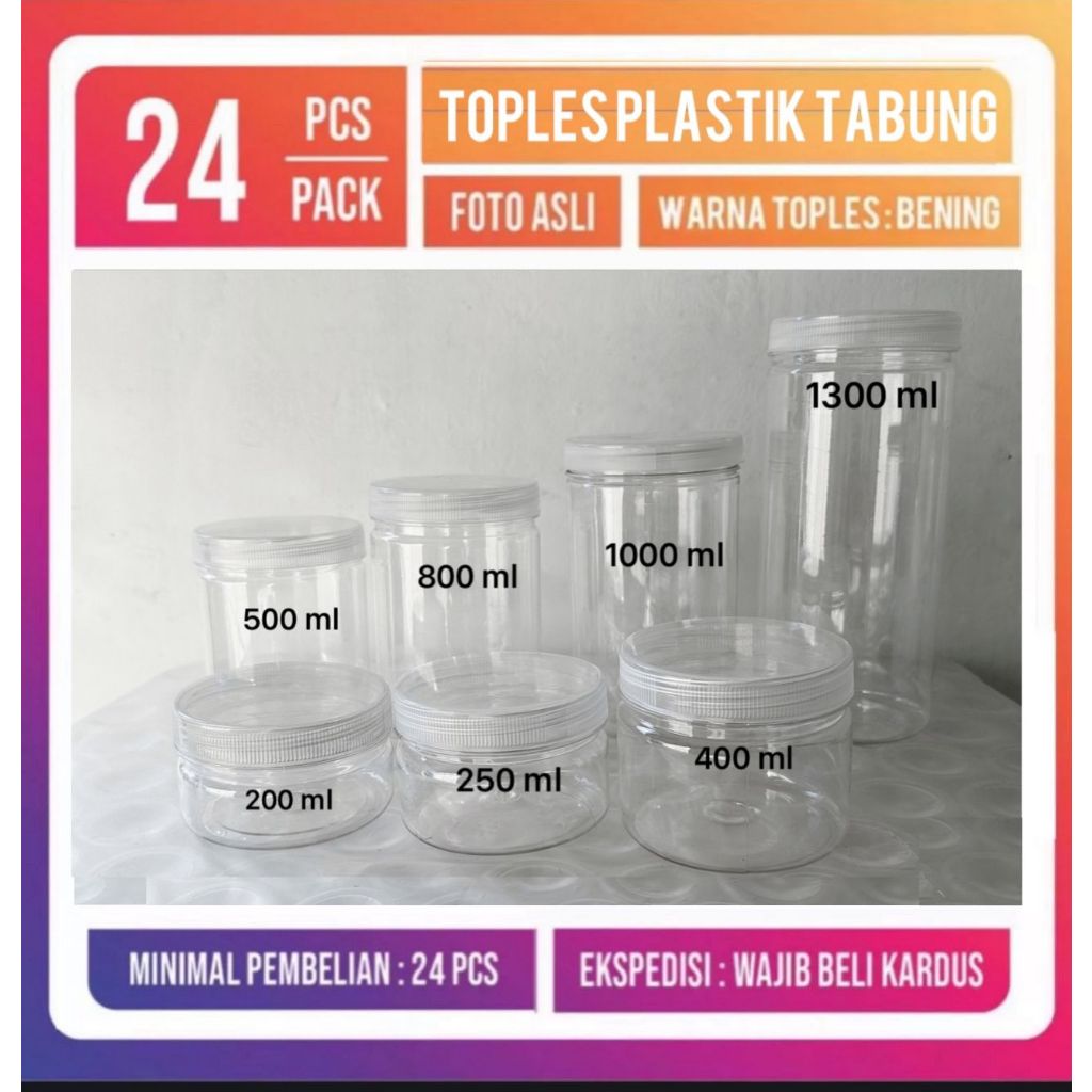 Jual toples plastik 200 ml 250 ml 400 ml 500 ml 600 ml 800 ml 1000 ml ...