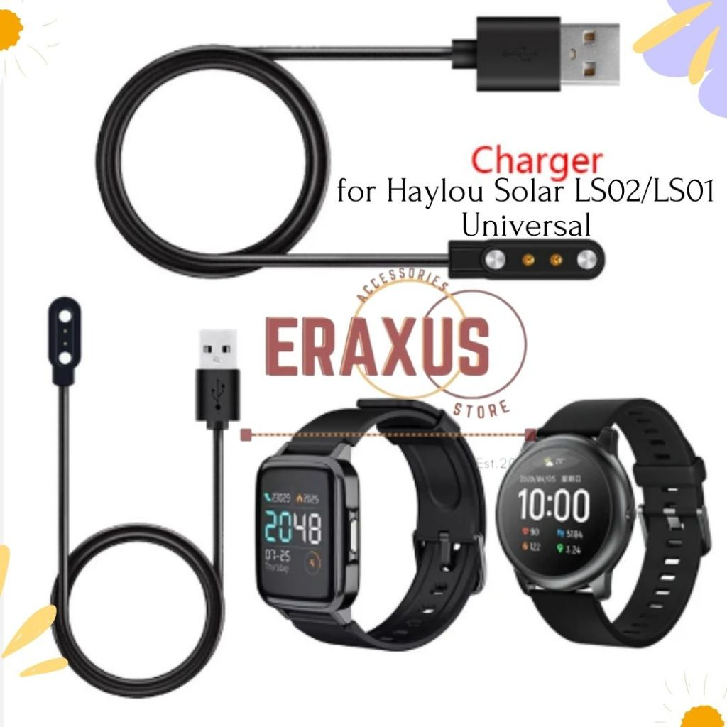 Jual [Eraxus] Kabel Charger Model LS02 Charging Haylou Xiaomi Solar GS ...