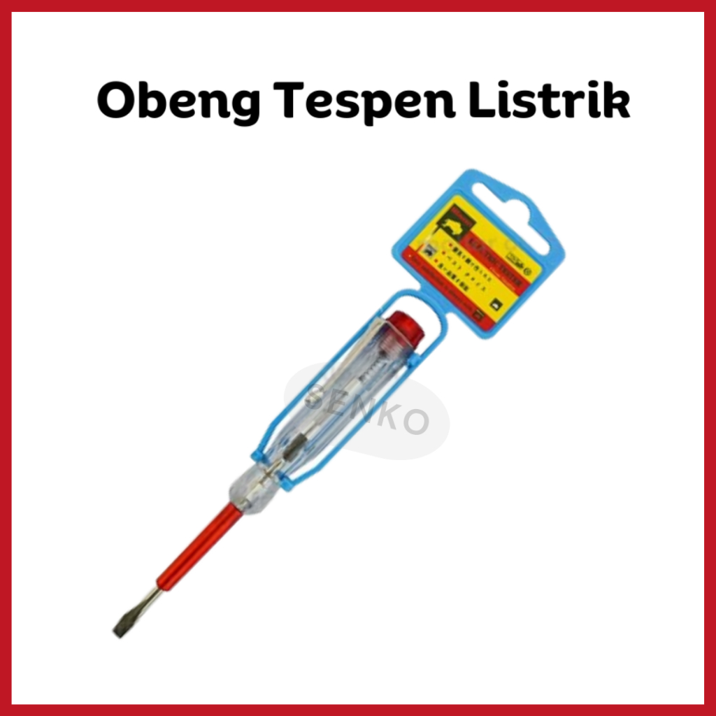 Jual Obeng Tespen / Testpen / Test Pen listrik / Tespen / Test Pen DC ...
