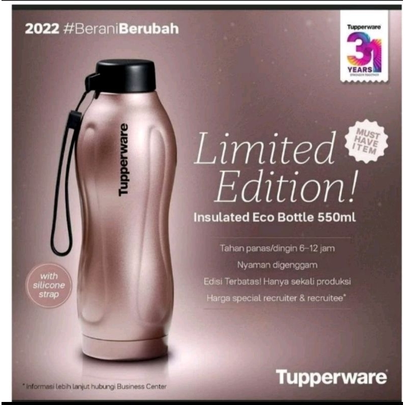 Jual Cuci gudang Tupperware insulated termos eco bottle stainless ...