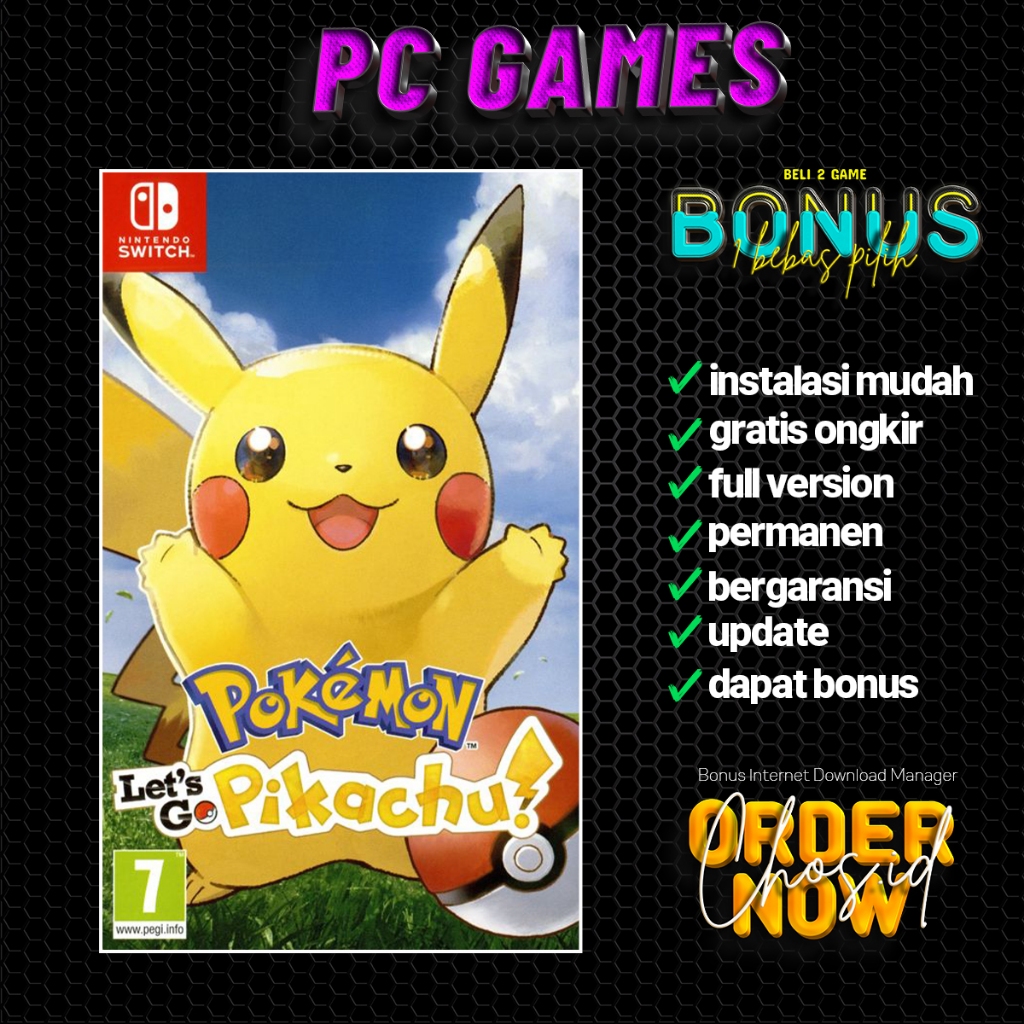 Jual Pokémon Let’s Go Pikachu | Game PC - Laptop | Shopee Indonesia
