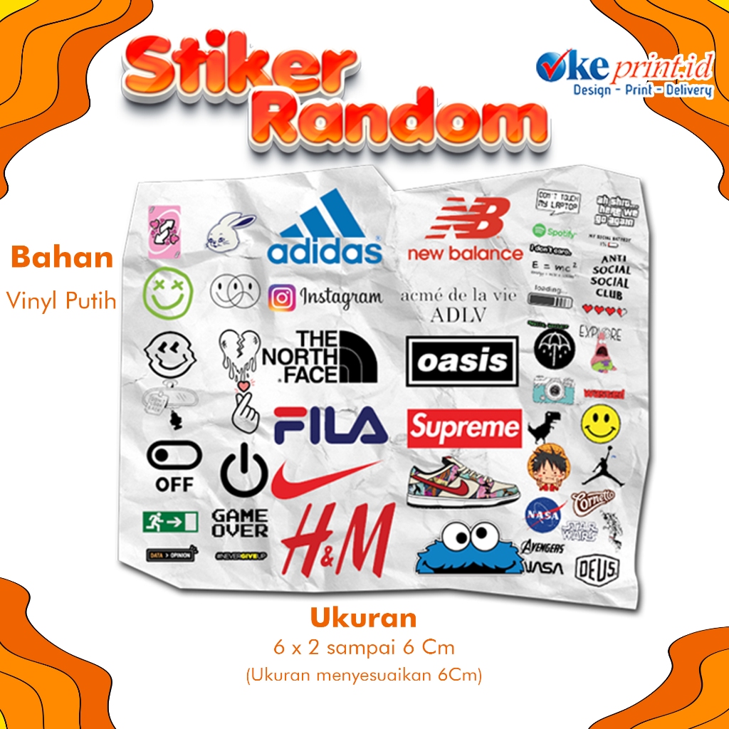 Jual Stiker Random // Stiker Helm // Stiker Laptop | Shopee Indonesia