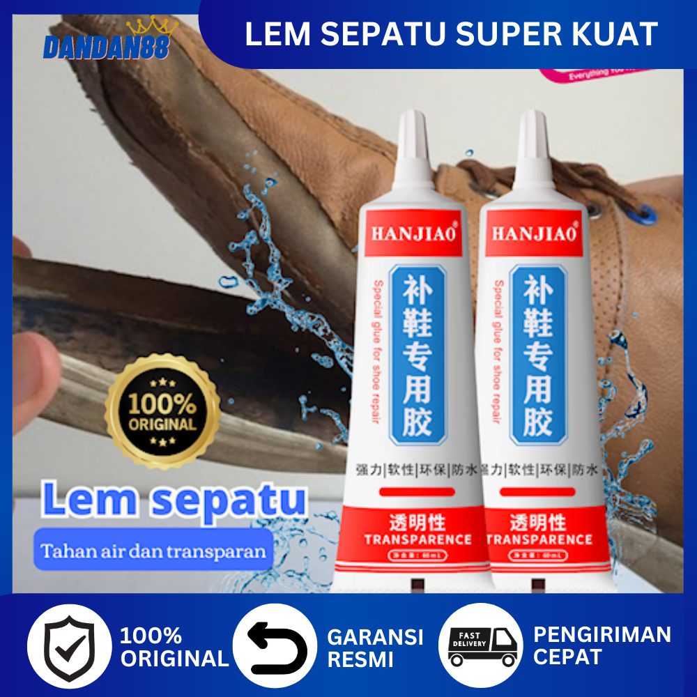 Jual Lem Sepatu Dan Sandal Super Kuat Tahan Anti Air Transparan hanjiao ...