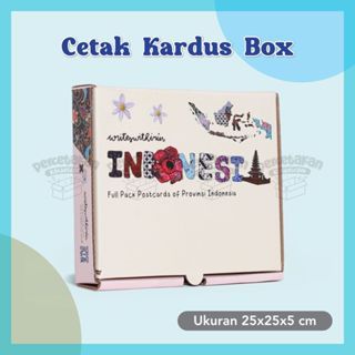 Jual Box Custom Cetak Dus Corrugated 20x20x5 cm min 100 pcs FULL COLOR ...