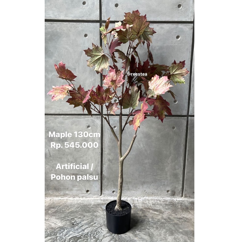 Jual Pohon Maple Tinggi 130cm / Pohon Hias Palsu/ Artificial plant ...