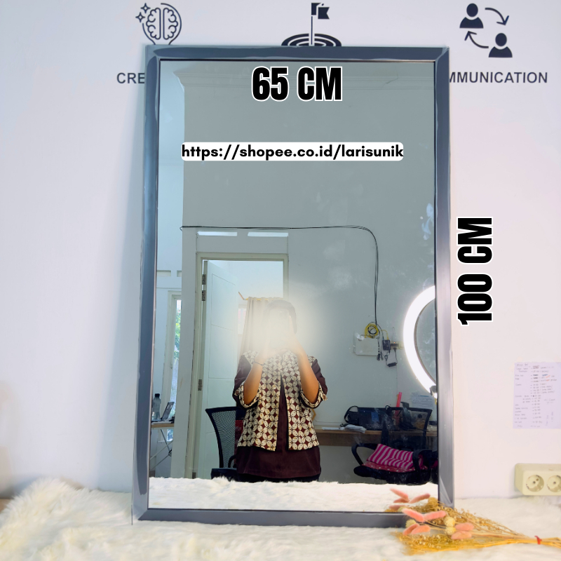 Jual Kaca Cermin Panjang Full Body 65 X 100 CM Gantung Tempel Dinding ...