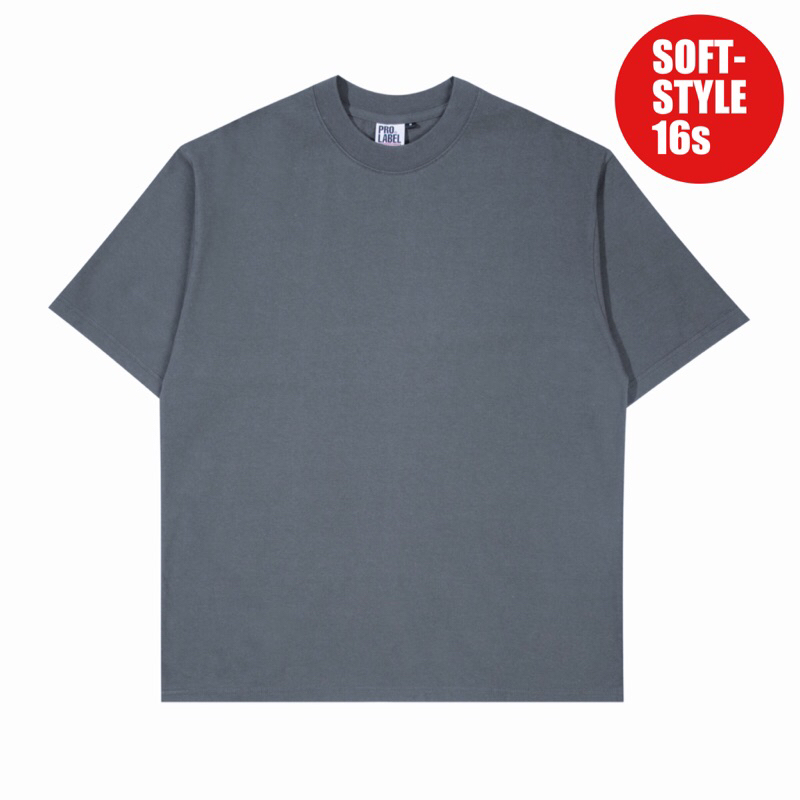 Jual PROLABEL - Grey Oversized Soft-Heavyweight Tee (16s) | Shopee ...